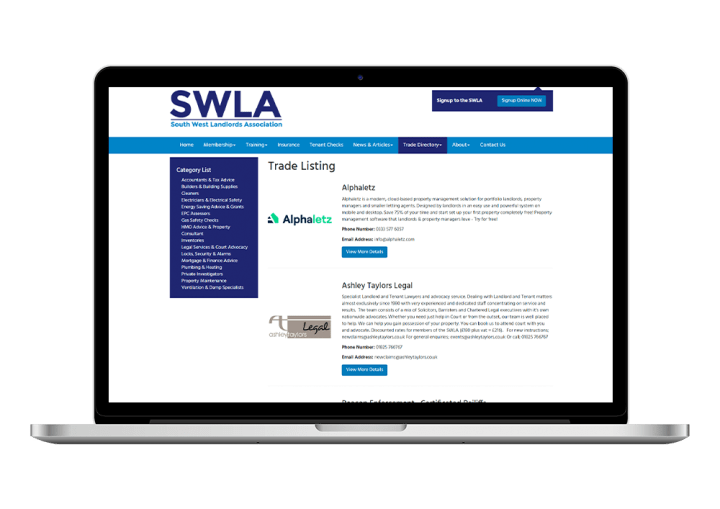 South West Landlords Association - GSL Media, Plymouth, Devon | Web ...